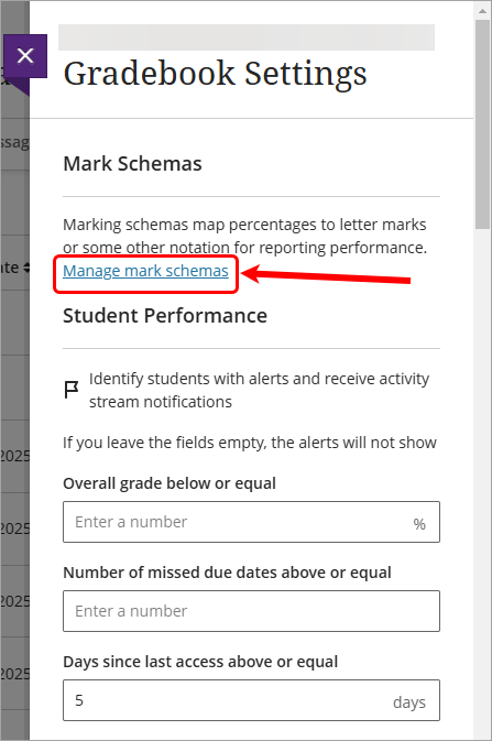 Create a Mark Schema (1-7 grades) (Ultra) - eLearning - University of Queensland
